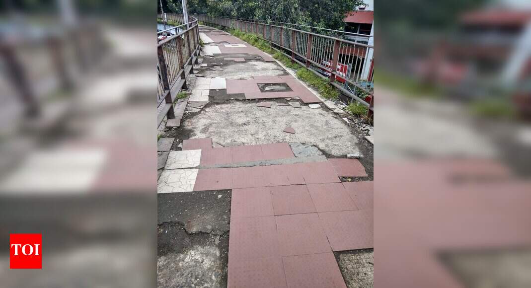 Matunga Z bridge Tiles are Harmful for Pedestrian - Times of India