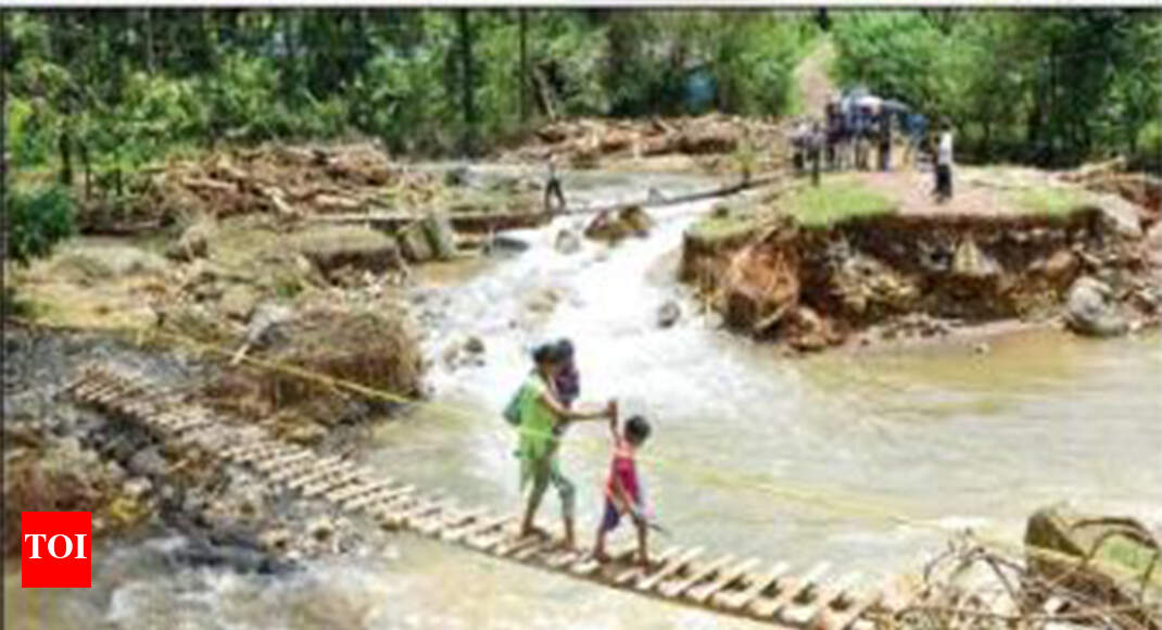 200 families hit as bridges collapse in Dakshina Kannada border ...