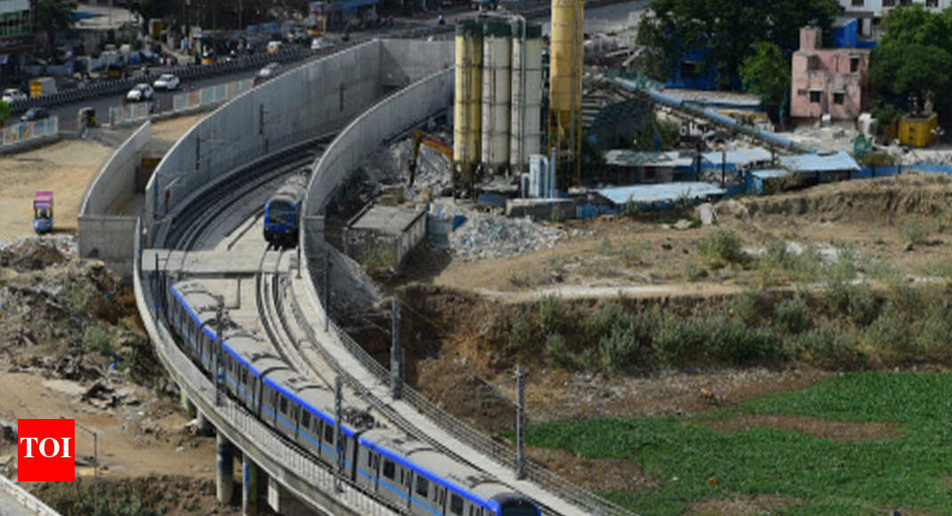 chennai metro: Metro rail track-laying in North Chennai by end of year ...