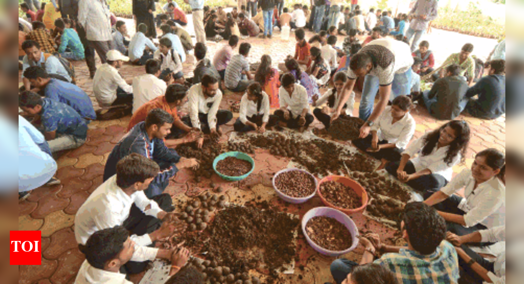 Students make the most of seed ball making and tree plantation | Events ...
