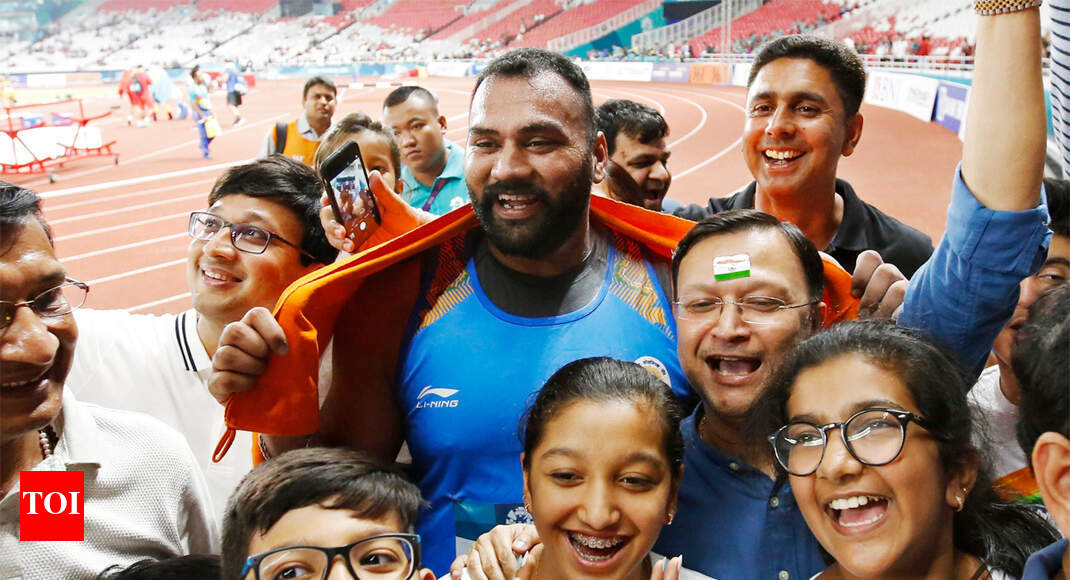 Tajinderpal Singh Toor clinches gold in men's shot put with record ...