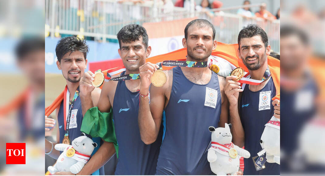 Army welcomes its rowers who won medals at Asian Games | Asian Games ...