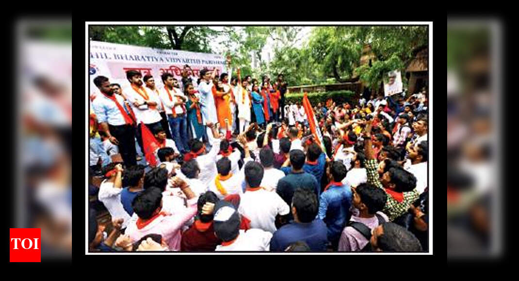 ABVP kicks off poll campaign with rally | Delhi News - Times of India