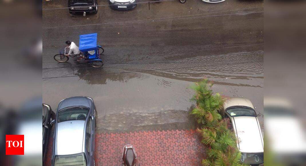 Waterlogging in front of house - Times of India