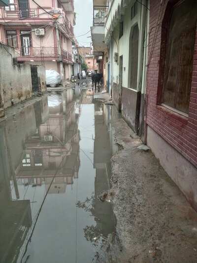 Aya Nagar street goes from bad to worse - Times of India