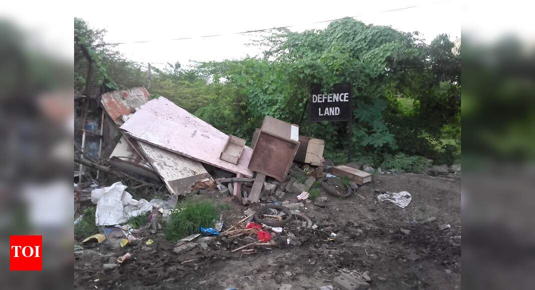Defence Land in Neglect - Times of India