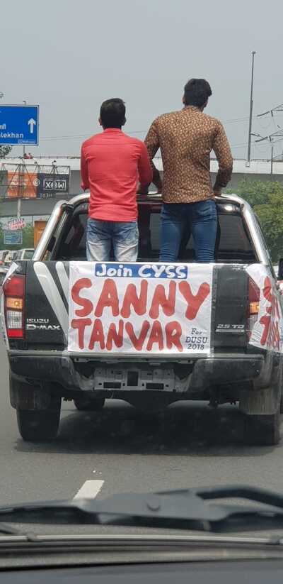 No traffic rules for DUSU campaign - Times of India