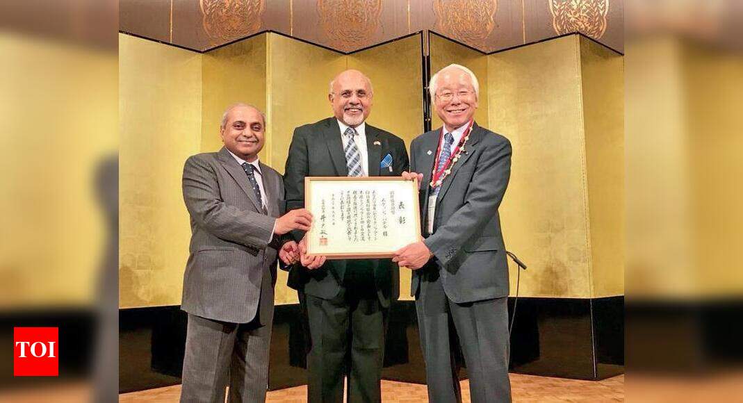 Mukesh Patel gets Hyogo Prefectural Award | Ahmedabad News - Times of India