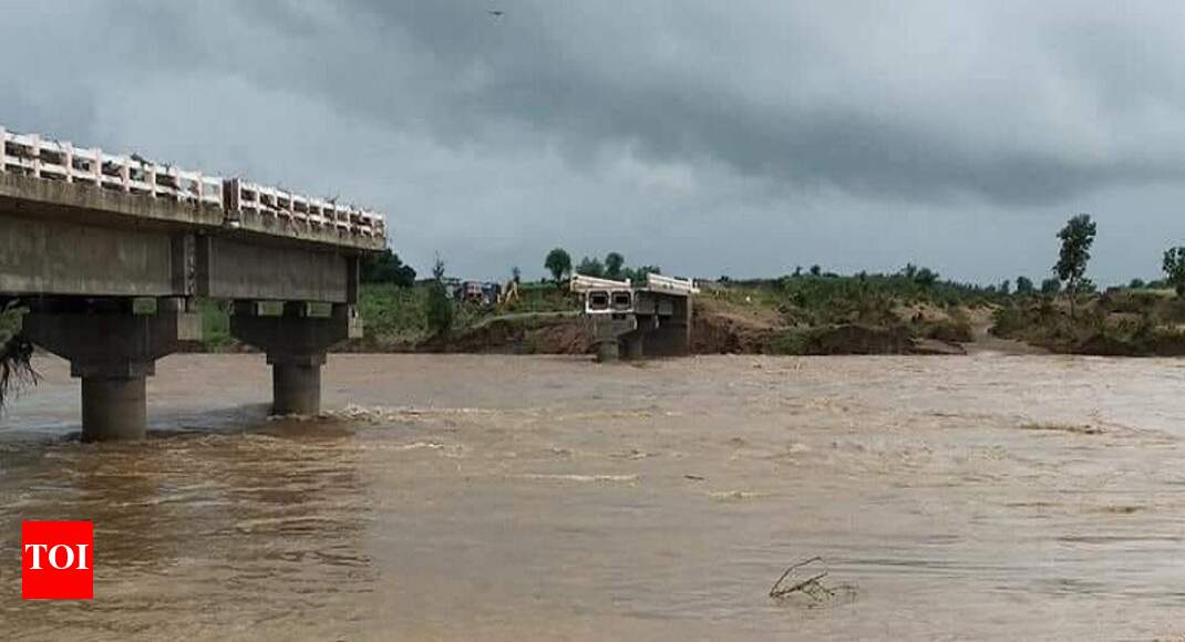 shivpuri bridge collapse: MP: Rs 7 crore bridge on Kuno river caves in ...