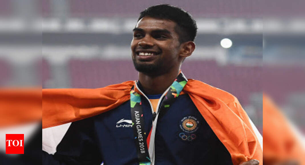 Asiad double silver medallist Dharun Ayyasamy accorded rousing welcome ...