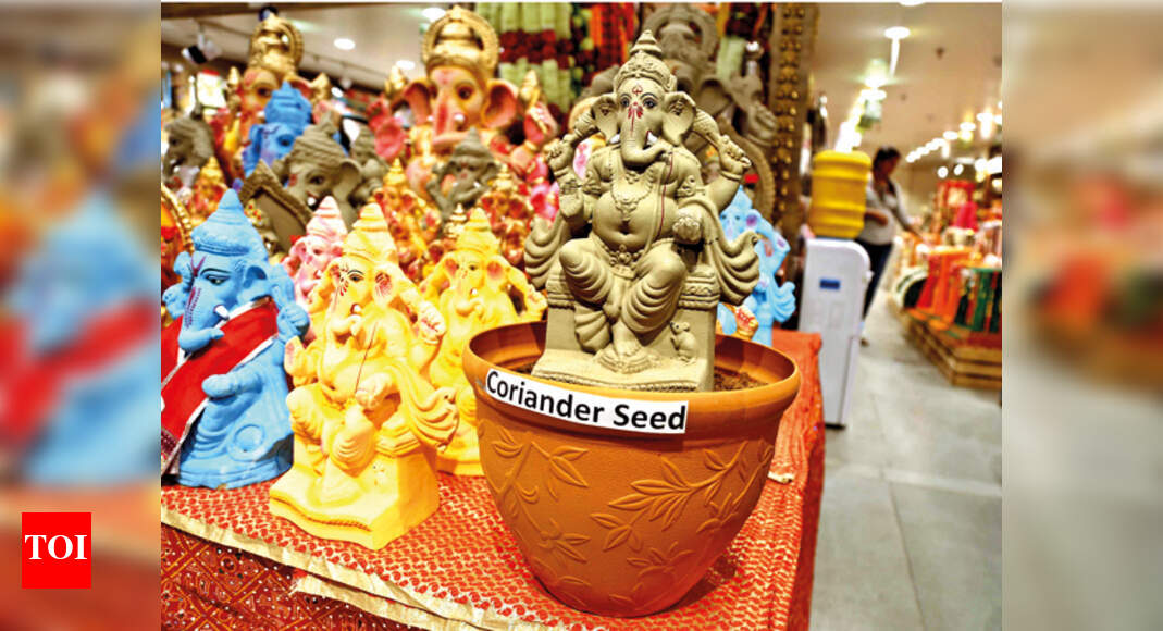 Ganesh Chaturthi in Gurgaon: Chocolate Ganesha and clay idols with ...
