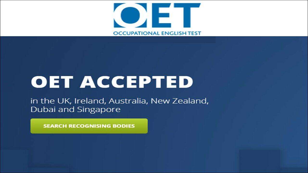 OET gets job for Indian healthcare professionals - Times of India