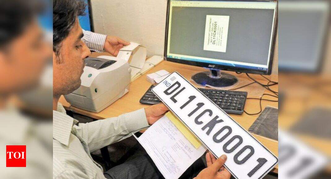 More time to get your vehicle hi-tech plates in Delhi | Delhi News ...
