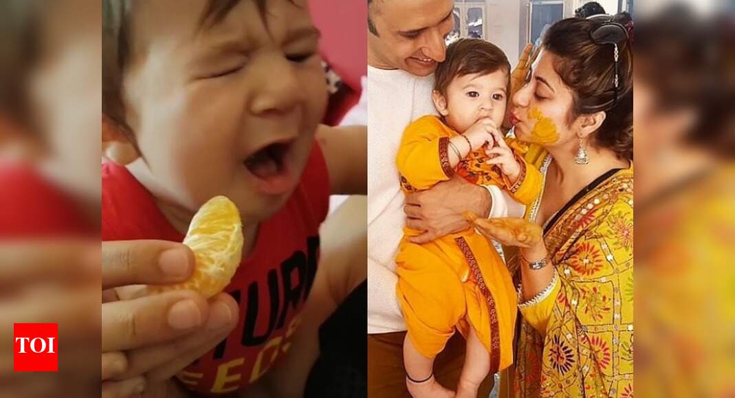 Malini Kapoor's bonny baby tasting an orange will wipe away your ...