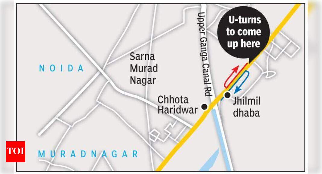 U-turns to decongest Modinagar, I’puram | Noida News - Times of India