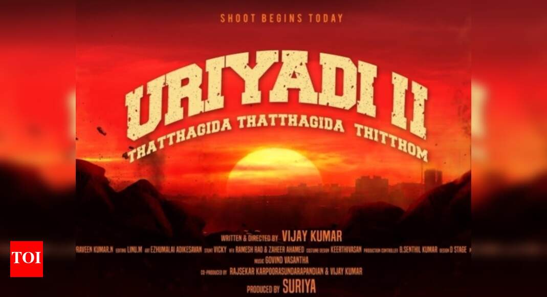 Suriya unveils 'Uriyadi 2' motion poster as film goes on floors today ...