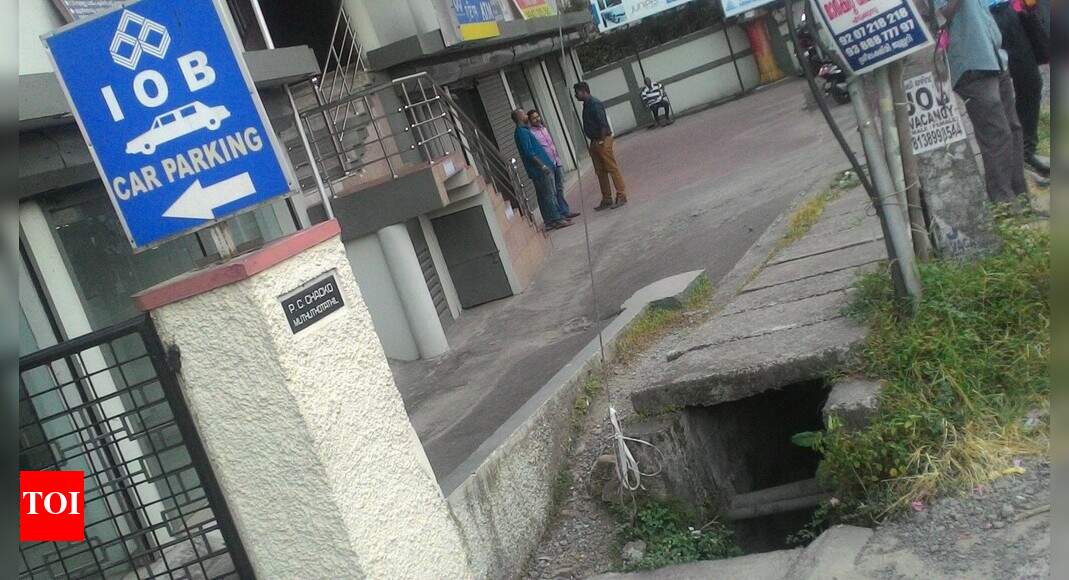 Dangerous Footpath - Times of India