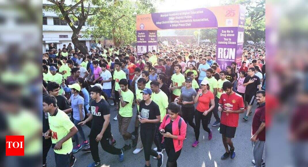 Thousands run to spread 'Say no to drugs' message at MAHE, Manipal ...