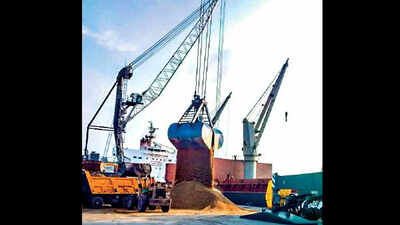Ennore Port: First load of imported river sand arrives at Ennore Port ...
