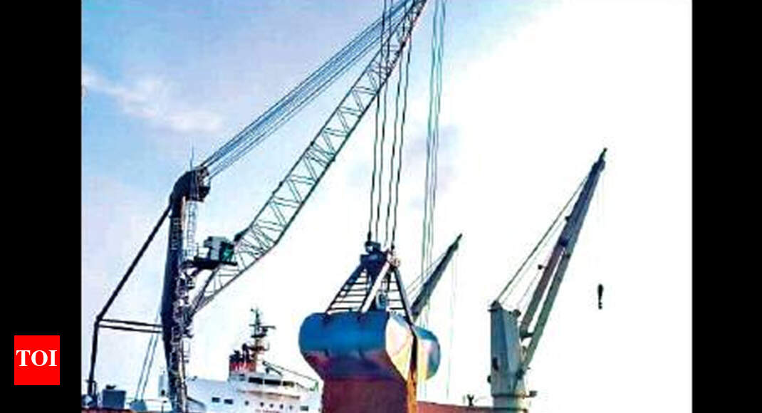 Ennore Port: First load of imported river sand arrives at Ennore Port ...