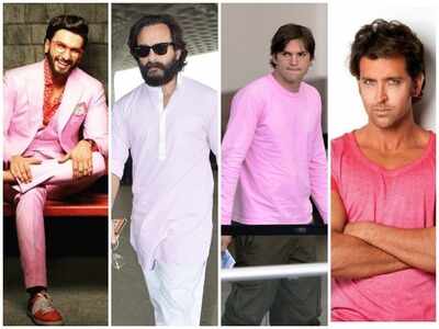 Men in pink! - Times of India