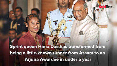 Hima Das: I used to run barefoot. Now, I have a branded shoe with my ...
