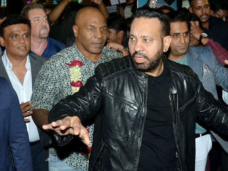 Shera turns bodyguard for Mike Tyson on his maiden visit to India ...