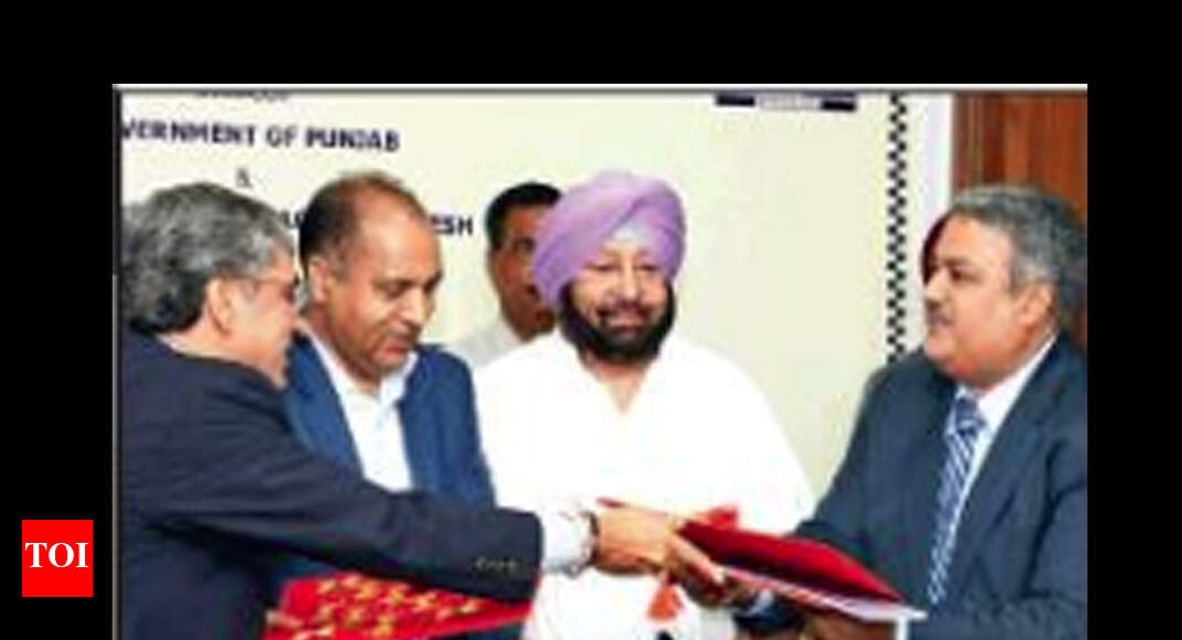 Shimla Punjab Hp Inks Pact On Anandpur Sahib Naina Devi Ropeway Shimla News Times Of India