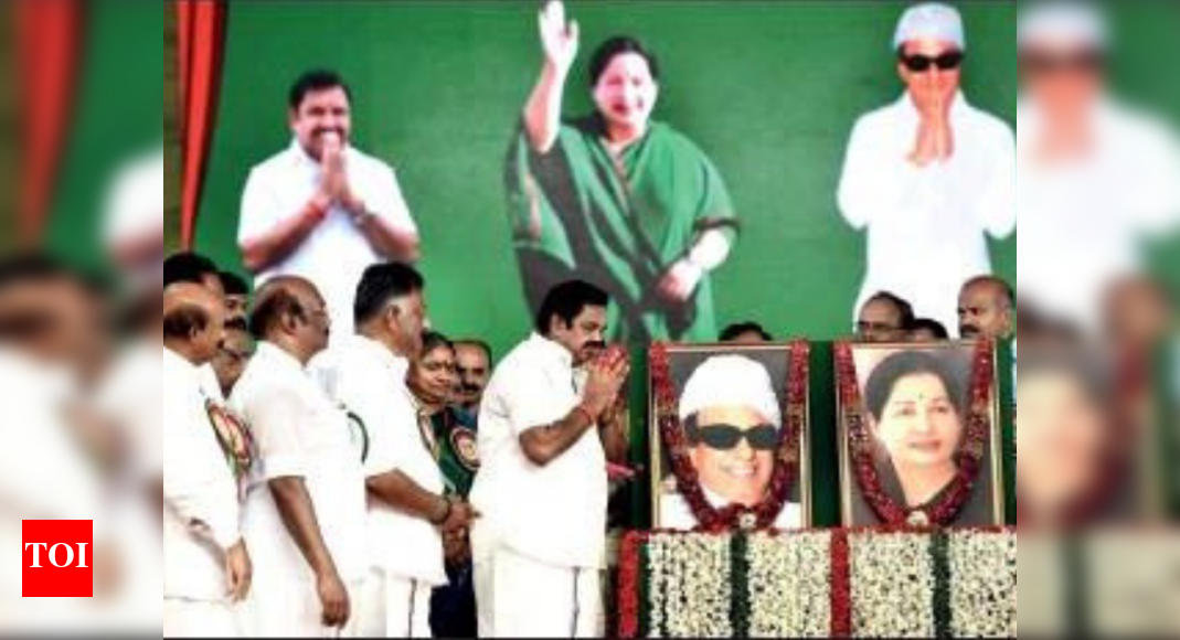 All-EPS MGR centenary finale pushes deputy CM OPS to sidelines | India ...