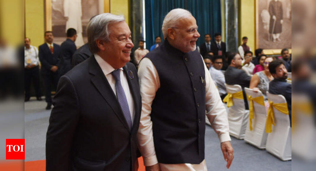 PM Modi, UN chief discuss issues important for global peace | India ...