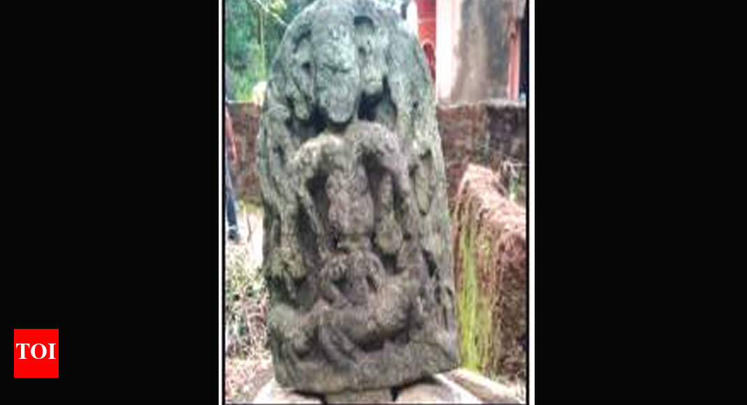 16-17th century Durga sculpture discovered at Marcel | Goa News - Times ...
