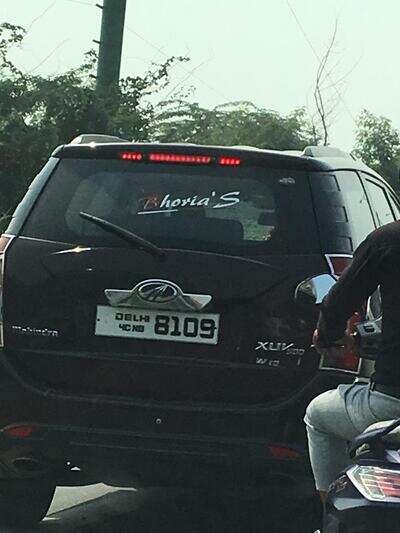 Fancy vehicle numberplates - Times of India