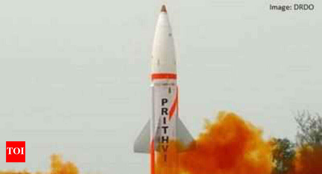 Successful night trial of Prithvi-II missile | India News - Times of India