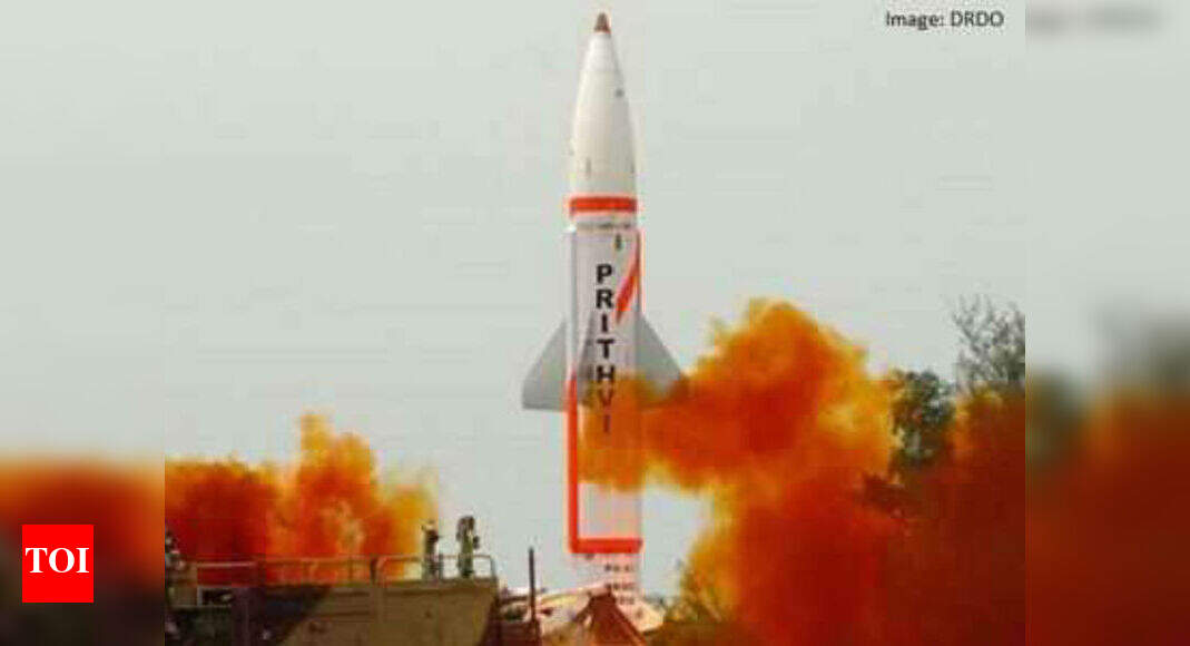 Successful night trial of Prithvi-II missile | India News - Times of India