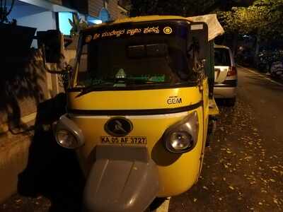 BBMP garbage van parked outside apartments - Times of India