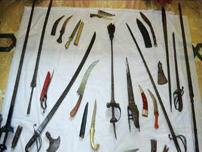 Weapon worship to the fore at Latambarcem | Goa News - Times of India