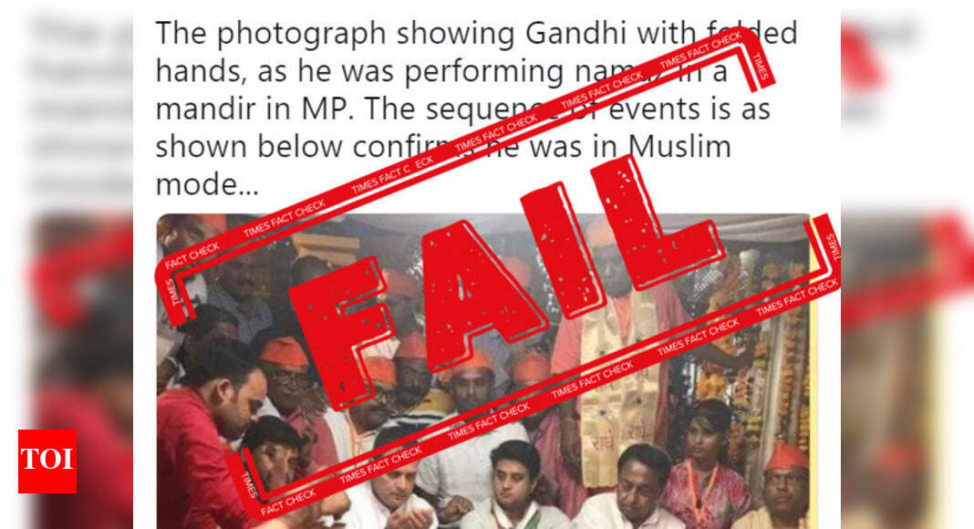FAKE: Rahul Gandhi’s misleading photo used to claim he performed namaz ...