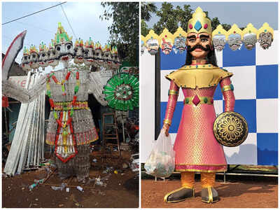 Mumbai sees unique Ravan effigies that spread good messages | Mumbai ...