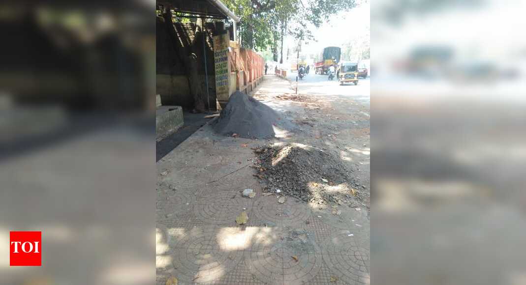 Dumped Construction material - Times of India