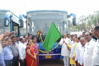 BRTS finally rolls into Dharwad city | Hubballi News - Times of India