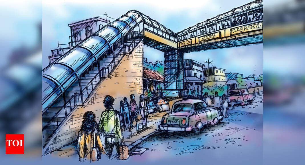 Aqua Line: Now, a walkway to link Aqua, Blue lines | Noida News - Times ...
