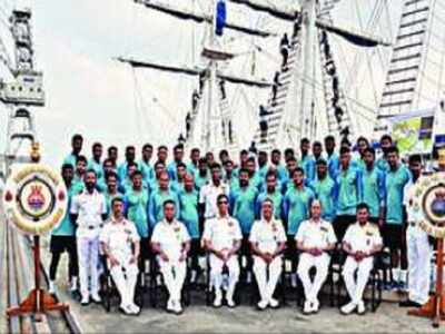 INS Tarangini returns after 205-day world tour | Kochi News - Times of ...