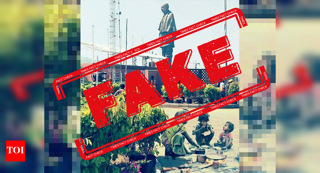 FAKE ALERT: Digitally-manipulated photo of ‘Statue of Unity’ being ...