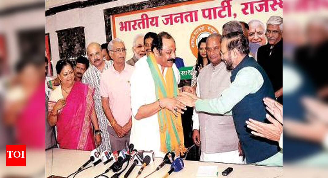 Bharatiya Jana Sangh: Rajput leader from Nathdwara quits Congress, back in BJP fold | Jaipur ...