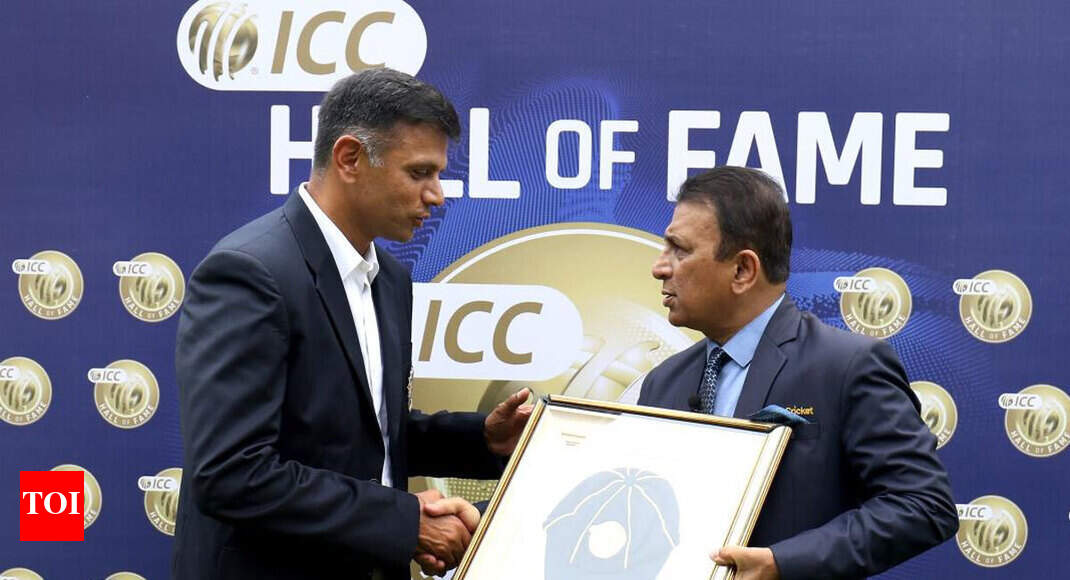 Rahul Dravid officially inducted into ICC Hall of Fame | Cricket News ...