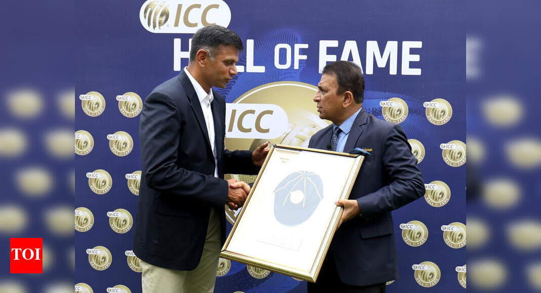 Rahul Dravid officially inducted into ICC Hall of Fame | Cricket News ...
