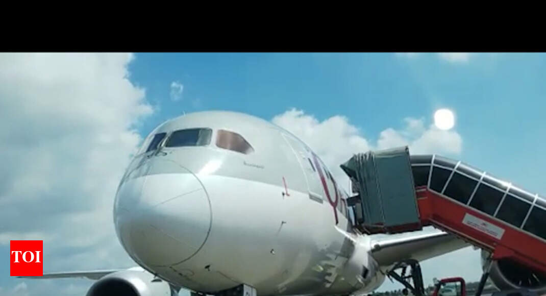 Water tanker crashes into Rs 1,100 crore Qatar plane at Kolkata airport ...