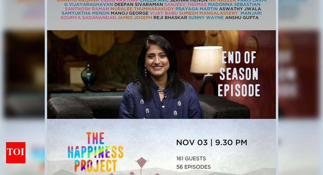 Dhanya Varma gets emotional as the show 'The Happiness Project' comes ...