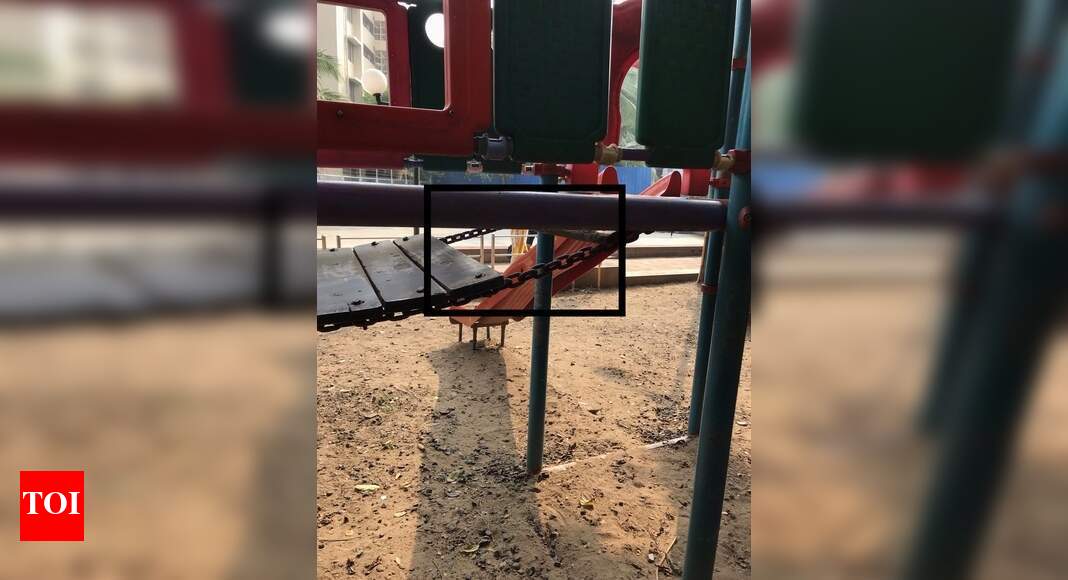 Play Area Unsafe for Kids - Times of India