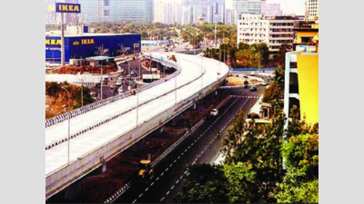 Zip on Mind Space flyover to beat gridlock from today | Hyderabad News ...